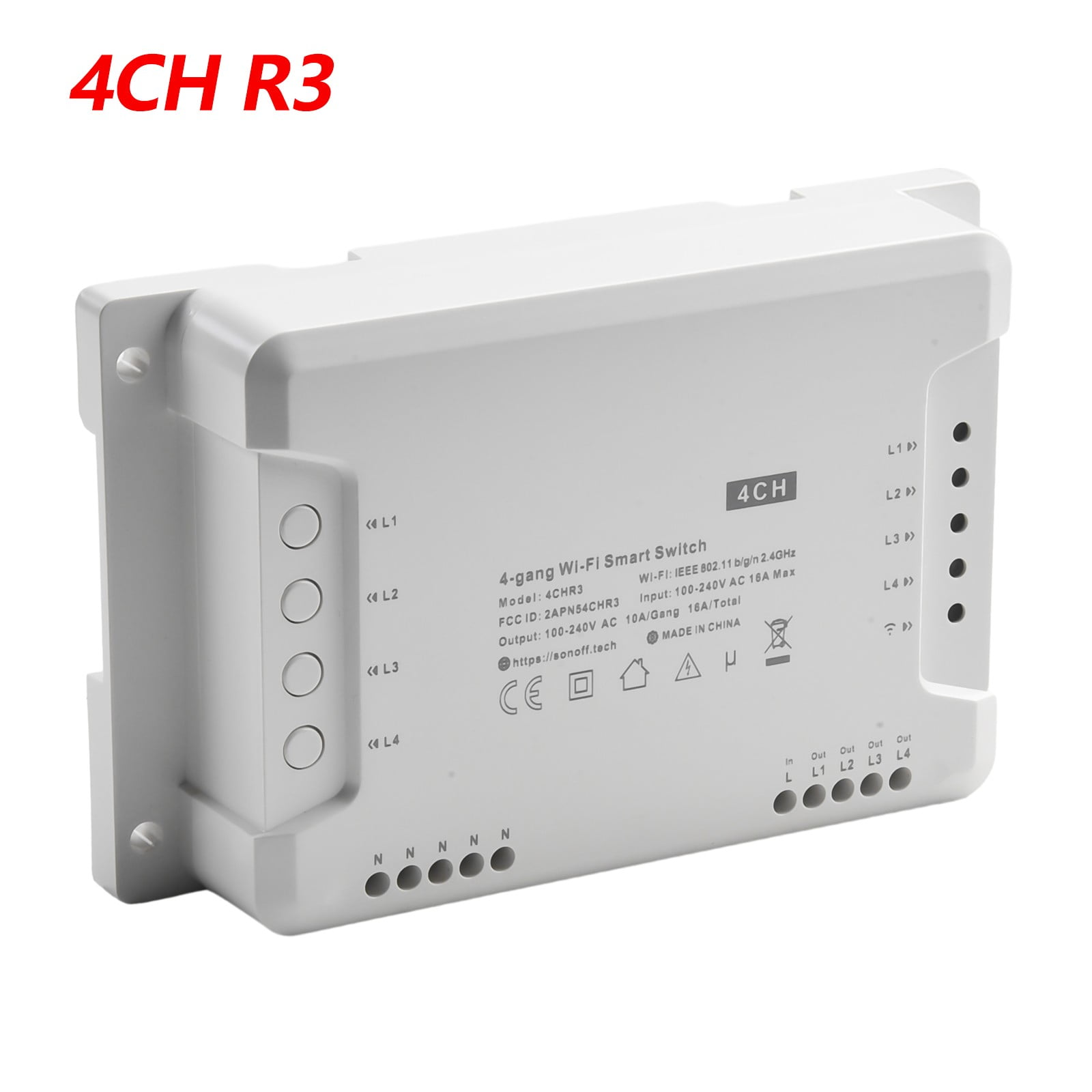 For 4Ch Pro R3/4Ch R3 Wi-Fi for Smart Switch 4-Way Switch Module App ...