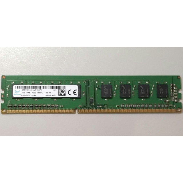 For 4G 1RX8 PC3L-12800U-11-13-A1 DDR3L 1600 - Walmart Business Supplies