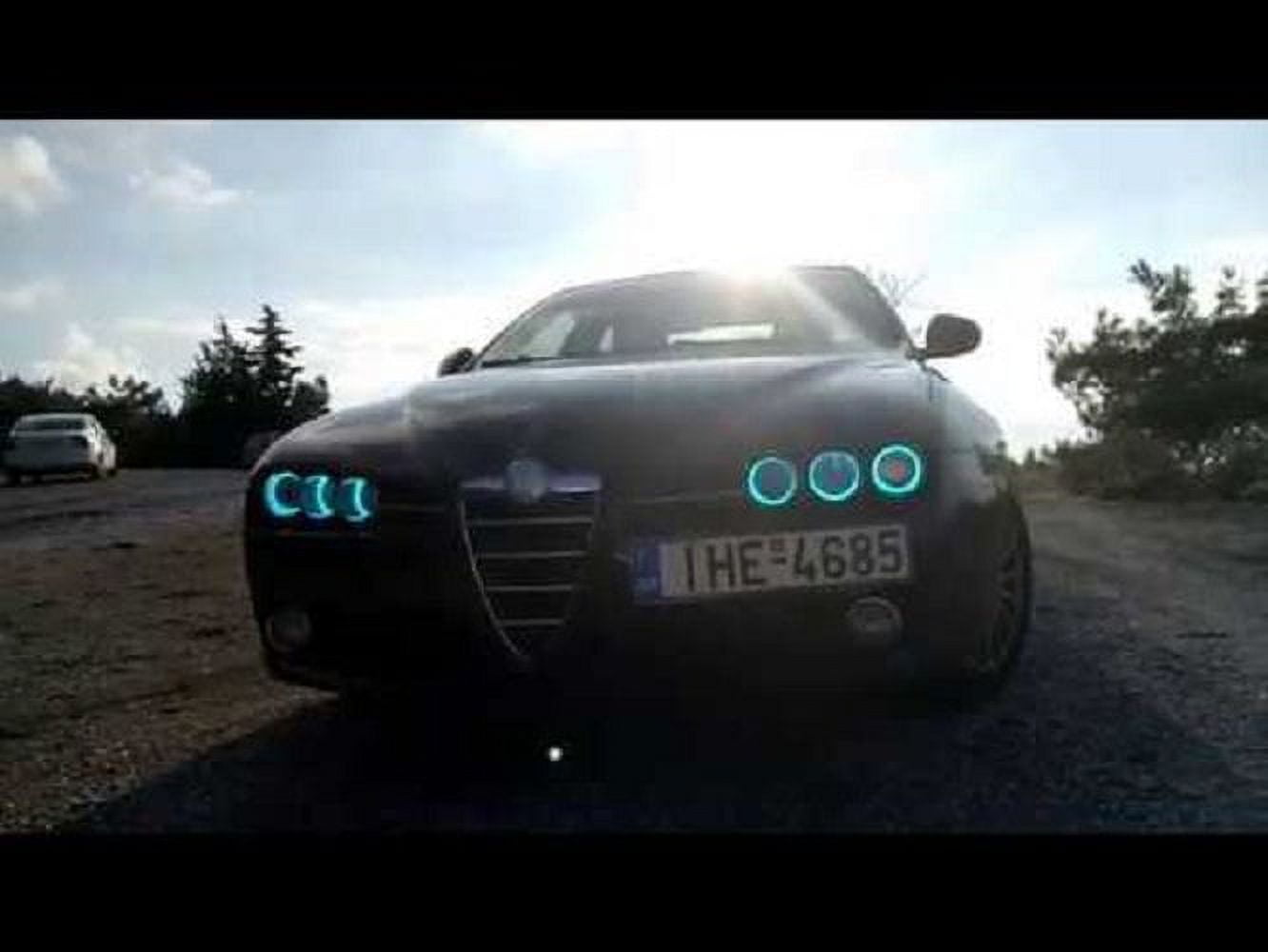 For 6x Blue LED Alfa Romeo 159 Addon Angel Eye Headlamp Headlight Halo ...