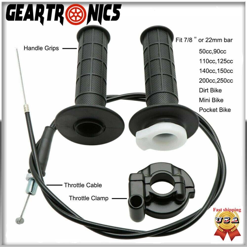 For 7/8" Minireen bike Twist Throttle 67" Accelerator Handle Grips and ...