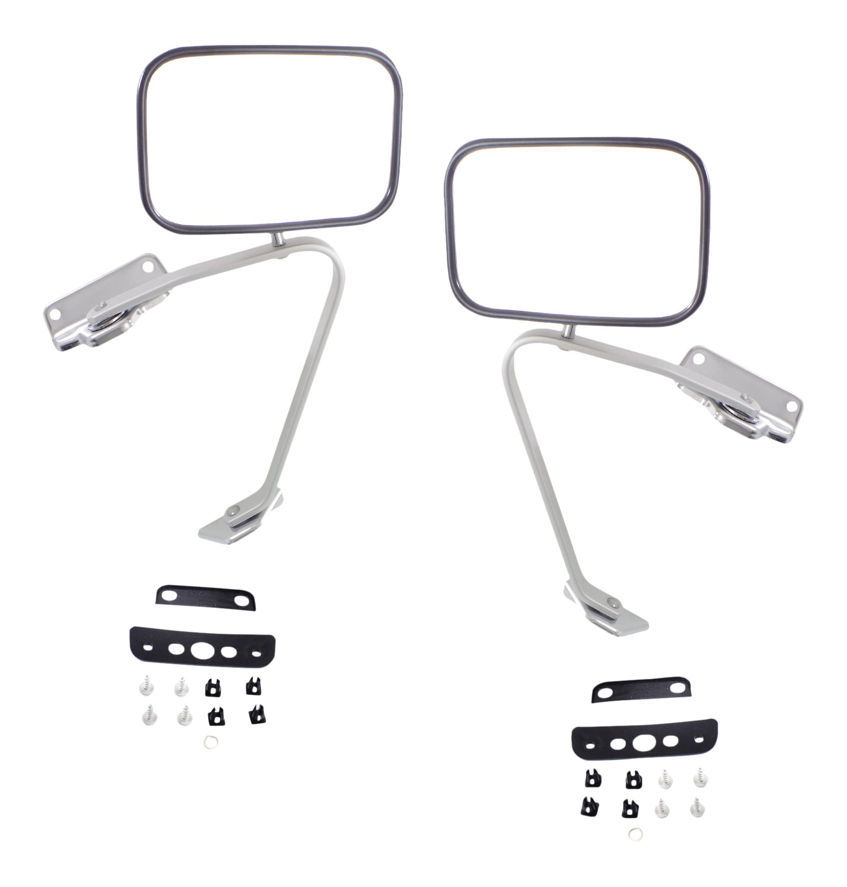 For 87-91 F-Series P/U Truck Ranger Rear View Swing Lock Mirror Chrome ...