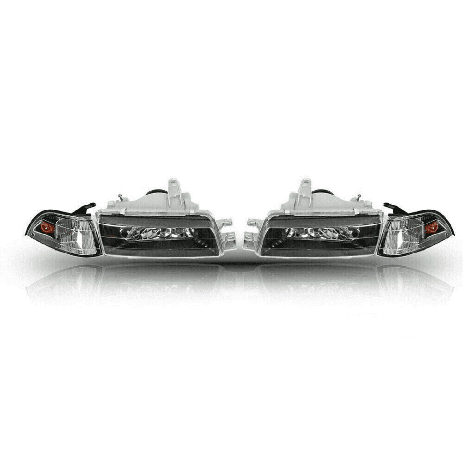 For 88-92 Toyota Corolla AE92-E90-EE90 Sedan Headlights Lamps+Signal ...