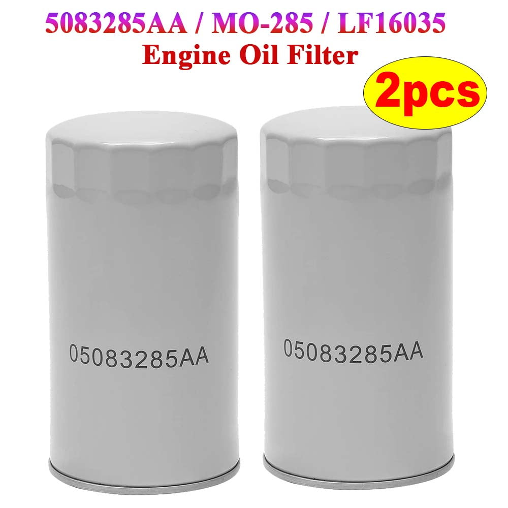 For 89-21 DODGE RAM CUMMINS 5.9/6.7L DIESEL ENGINE OIL FILTER SET OF 2 ...