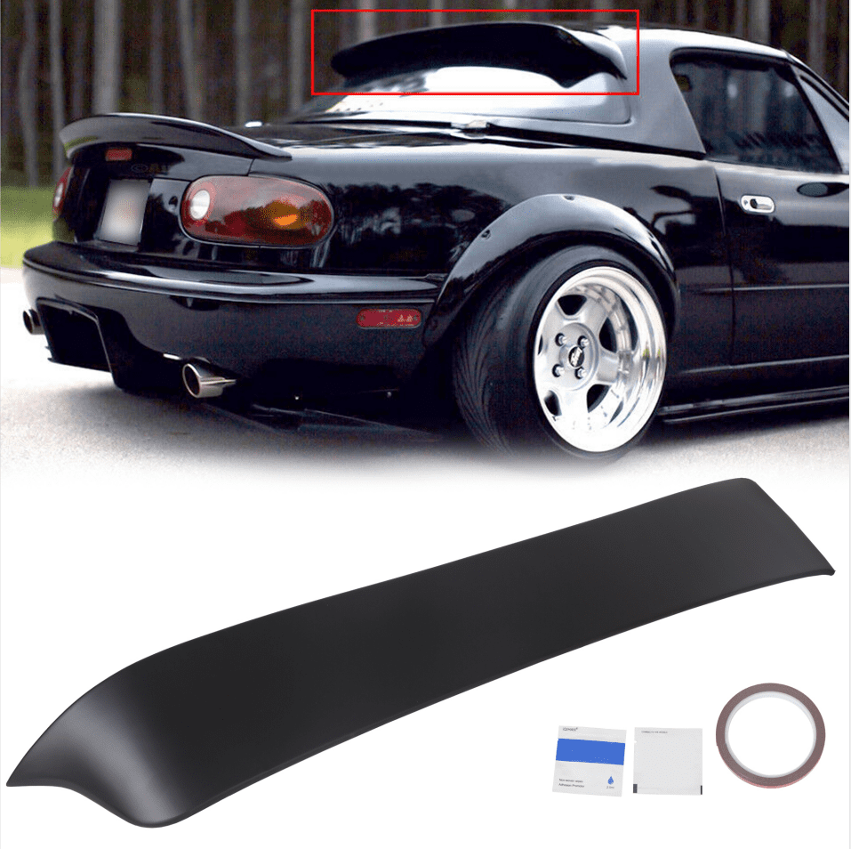 For 90-05 1997 Mazda Miata JDM ABS Rear Window Roof Spoiler Visor Wing ...