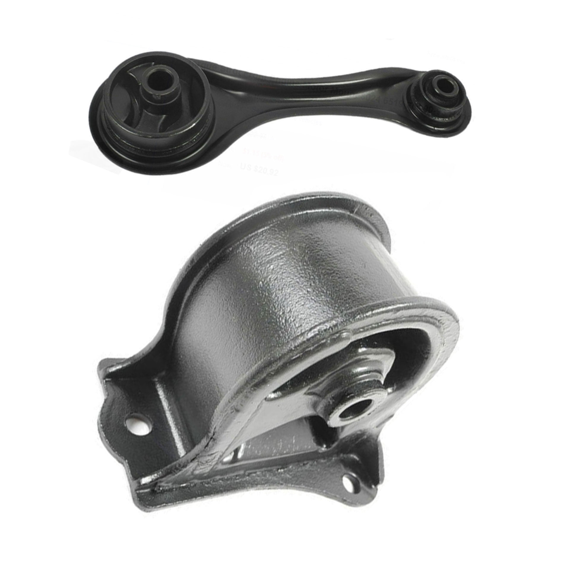 For 90-93 Honda Accord 2.2L Set 2PCS Rear & Torque Strut Mount 6512 ...