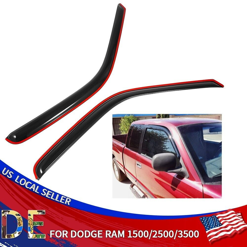 For 94-01 Dodge Ram 1500/2500/3500 In-Channel Window Visor Vent Sun ...