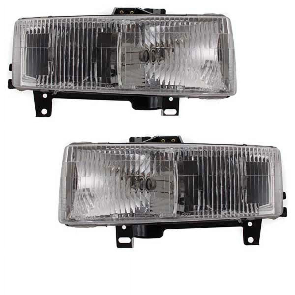 For 96-02 Chevy Express Van Headlight Headlamp Head Light Lamp w/Bulb ...