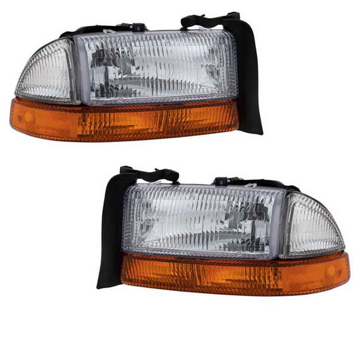 For 97-04 Dakota & 98-03 Durango Headlight Headlamp Head Light w/Bulb ...