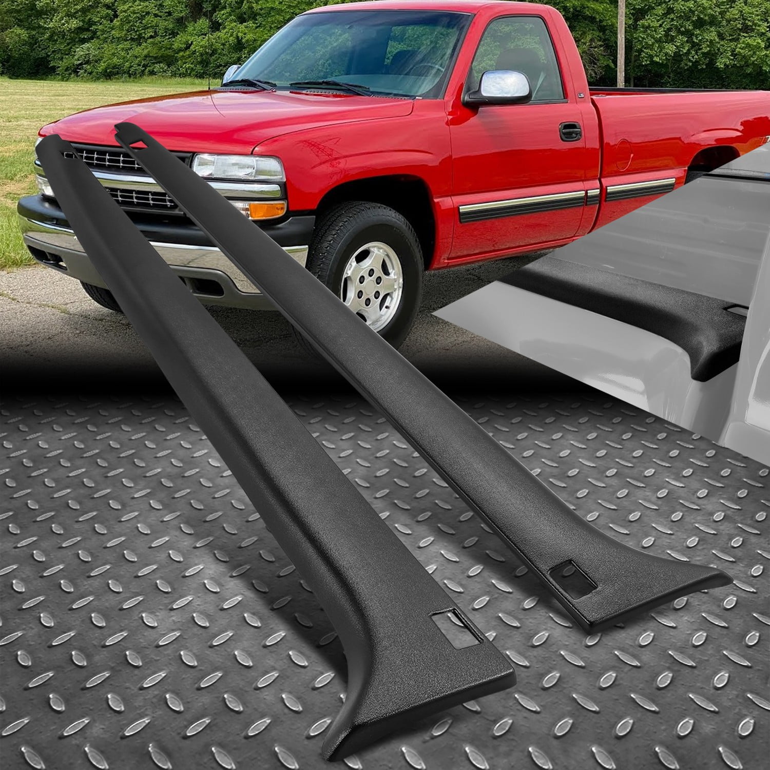 For 99-05 Chevy Silverado GMC Sierra 1500 Stepside Bed Rail Caps ...