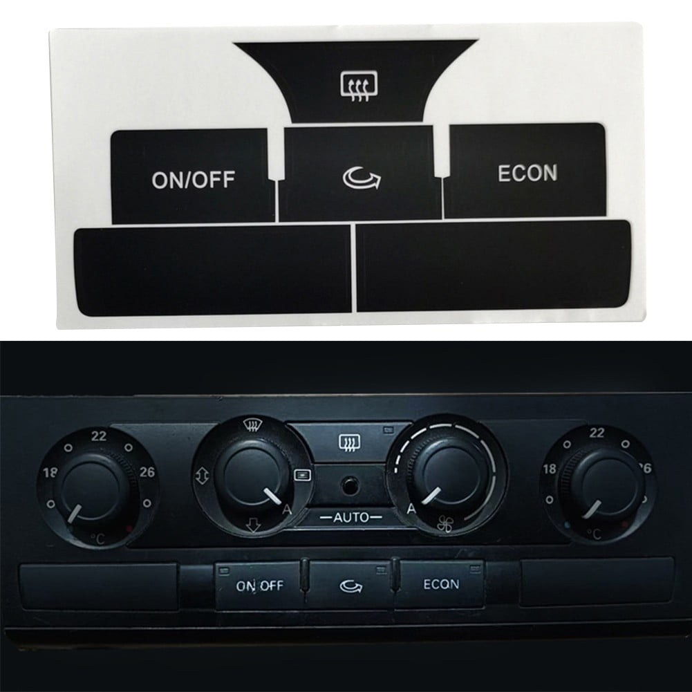 For A6 2004-2006 A/C Control Button Worn Repair Kit Decals Stickers ...