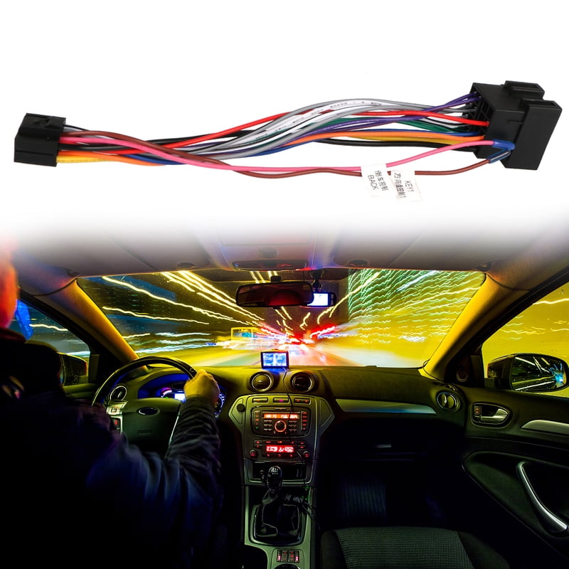 For ALPINE Car Stereo Radio Car Wire Cable Adapter 16 Pin Plug Cable ...