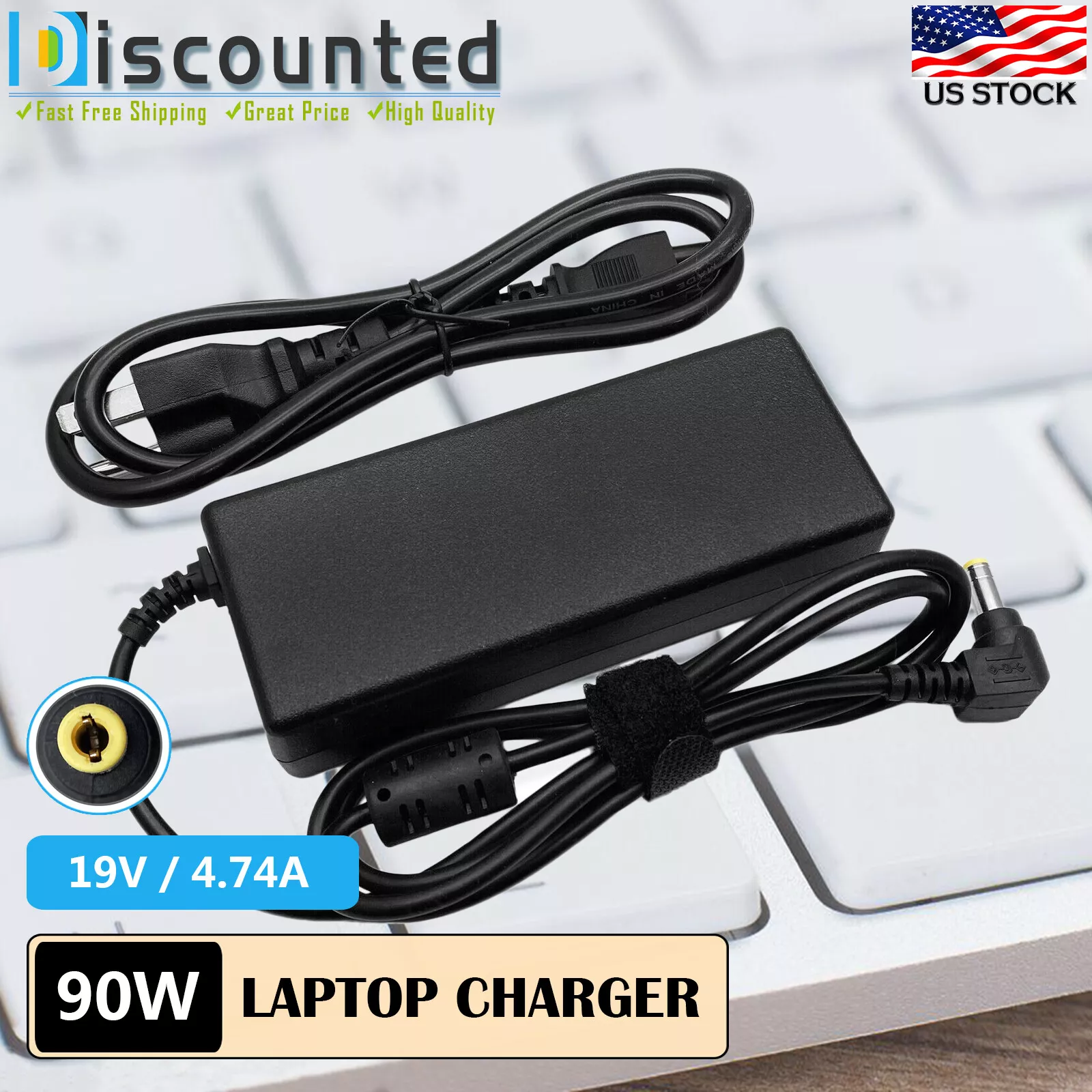 For ASUS TUF Gaming VG27AQGL1A VG32AQL1A Monitor AC Adapter Power ...