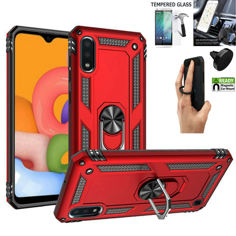 For AT&T Prepaid SAMSUNG Galaxy A01 Case / A01 Screen Protector / A01 ...