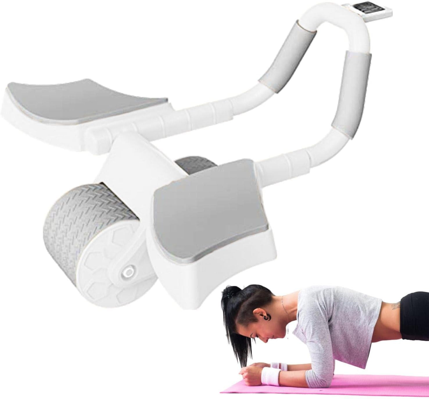 For Abs Workout,4D Abs Exercise Wheels With Elbow Support,Dynamic Core ...