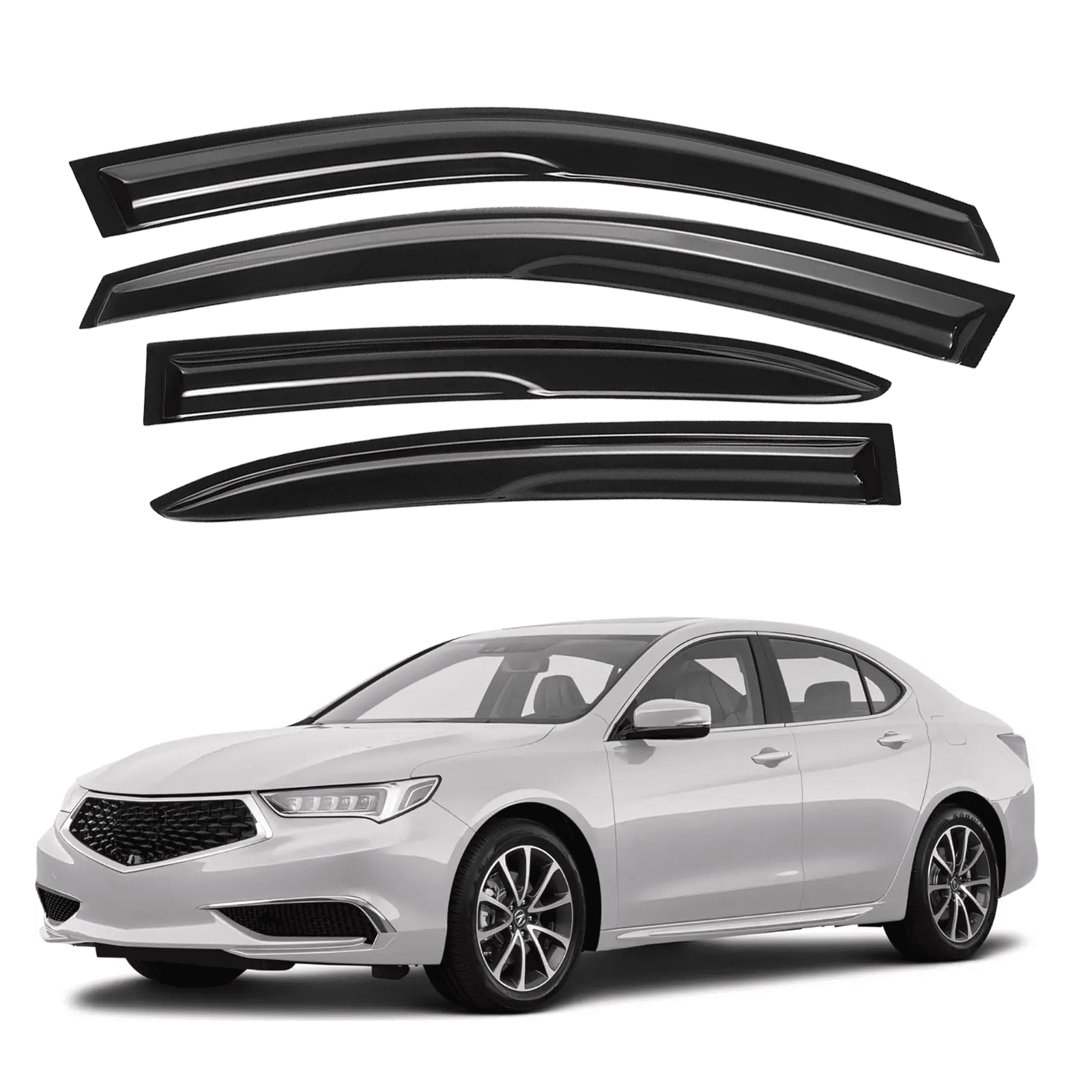 For Acura TLX 2015-2020 Window Visor Vent Sun Rain Guards Wind ...