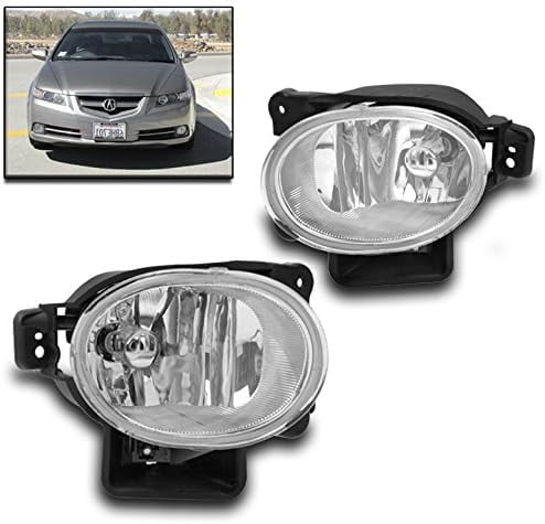 For Acura Tl Bumper Driving Fog Lights Lamps JDM Chrome Clear W/Bulb ...