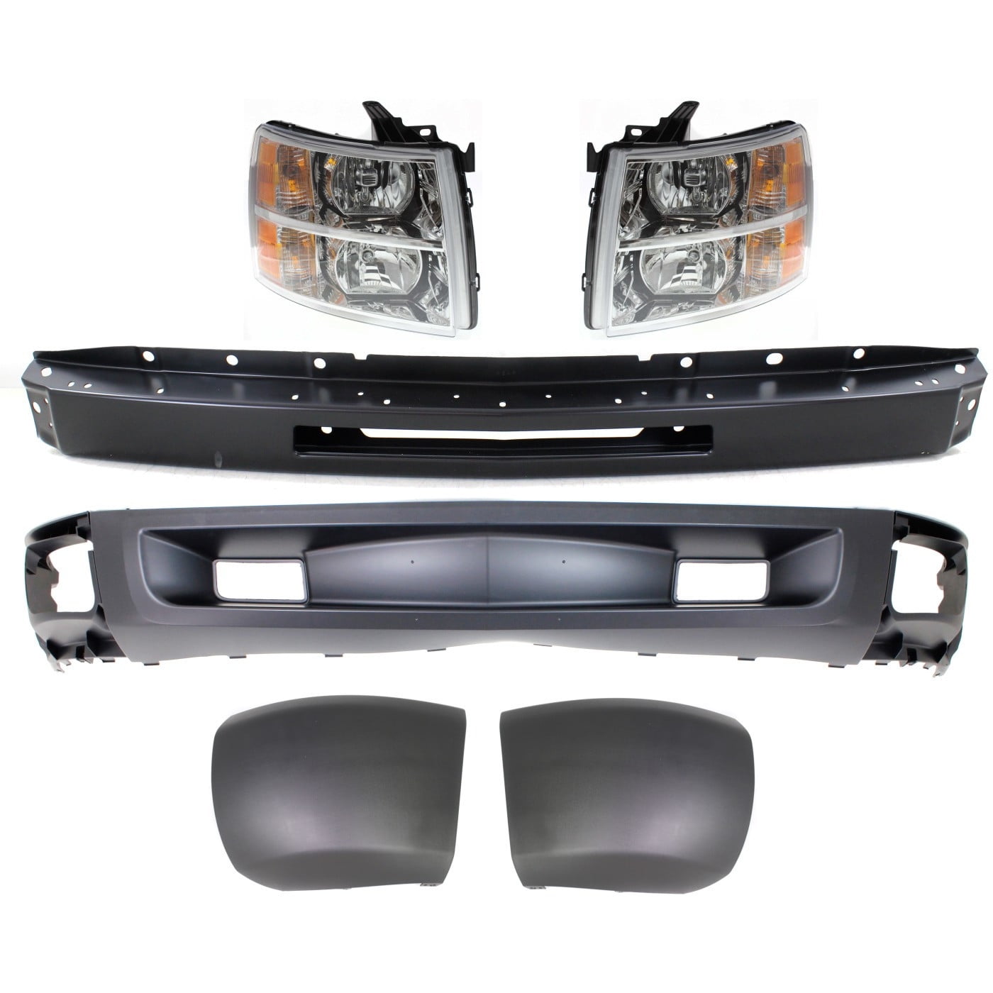 For Air Dam Deflector Lower Valance Apron Front for Chevy for Silverado ...