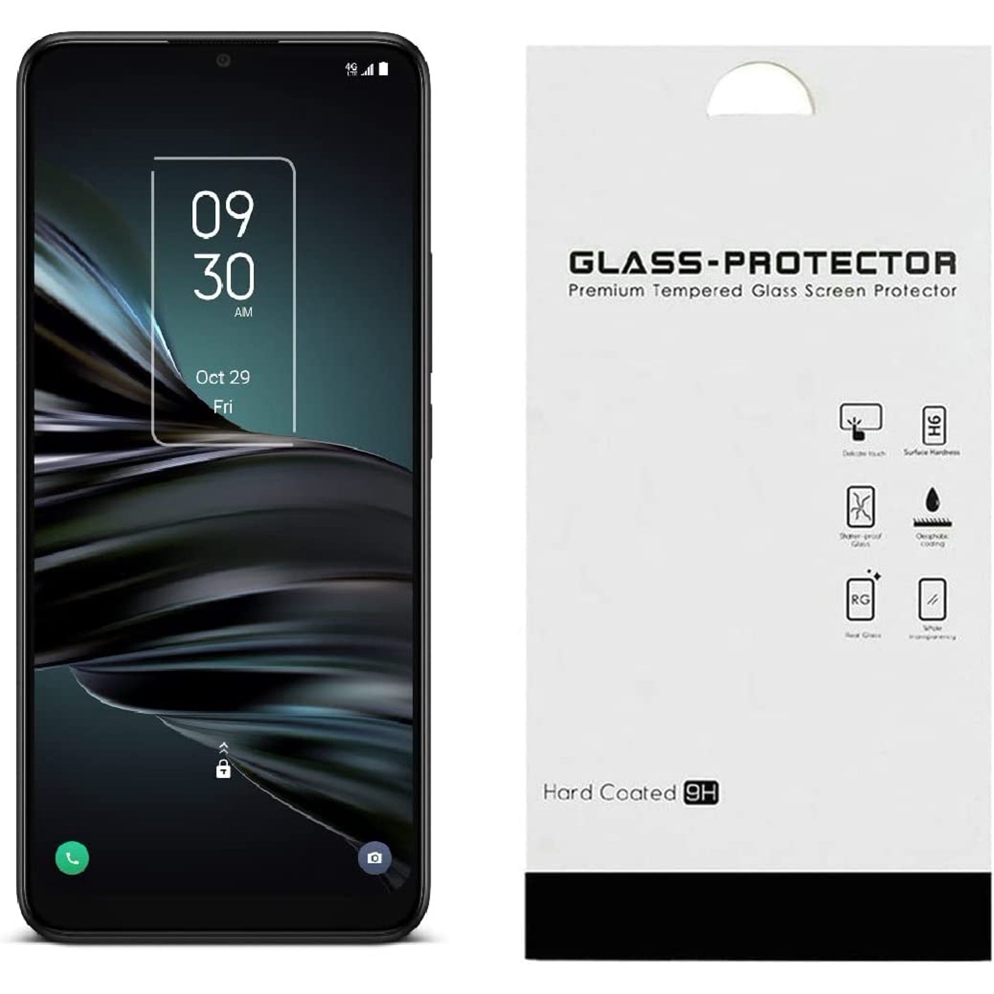 For Alcatel TCL 4X 5G T601DL 2x Tempered Glass Screen Protector ...