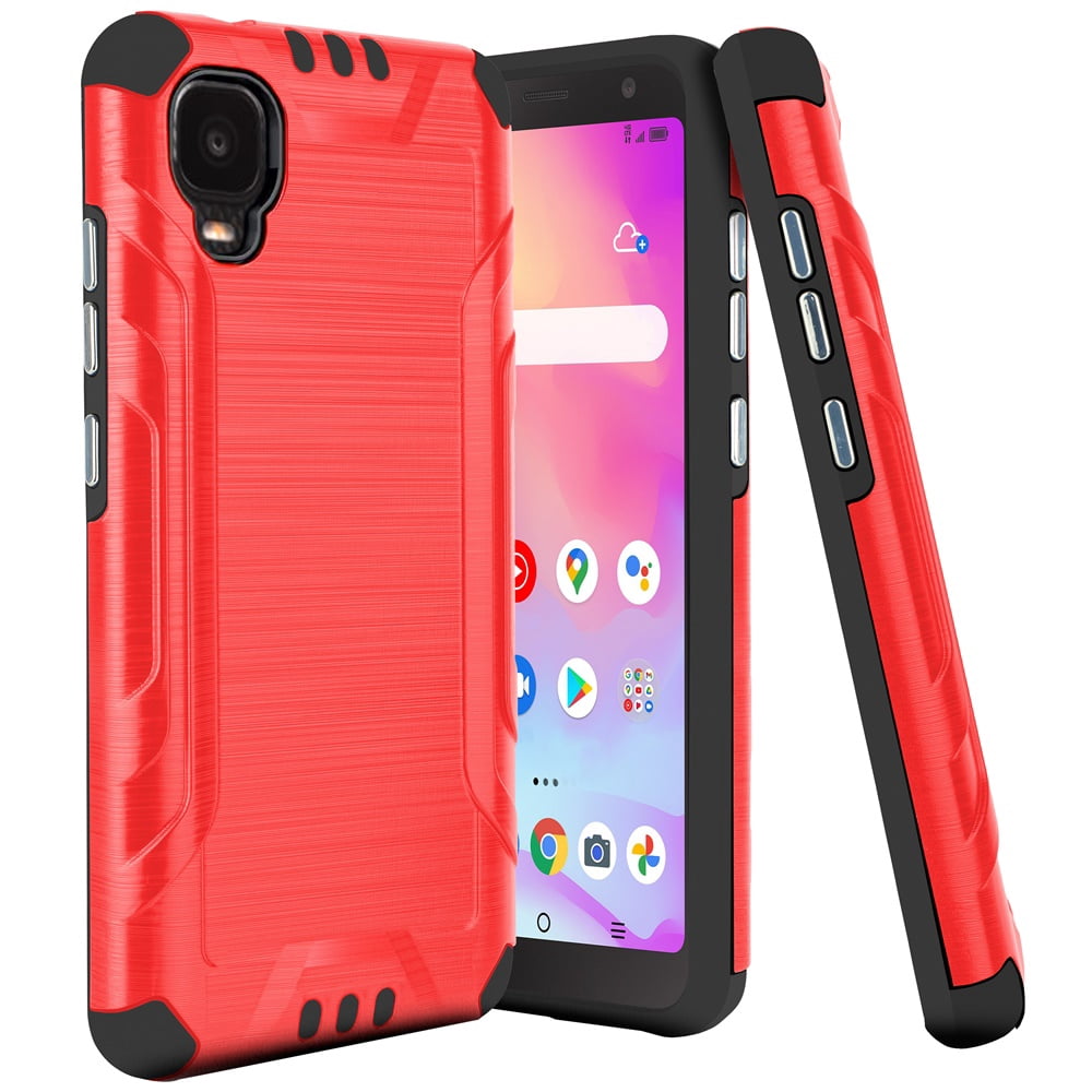 For Alcatel TCL A3 A509DL / TCL A30 Lining Brushed Phone Cover Case ...