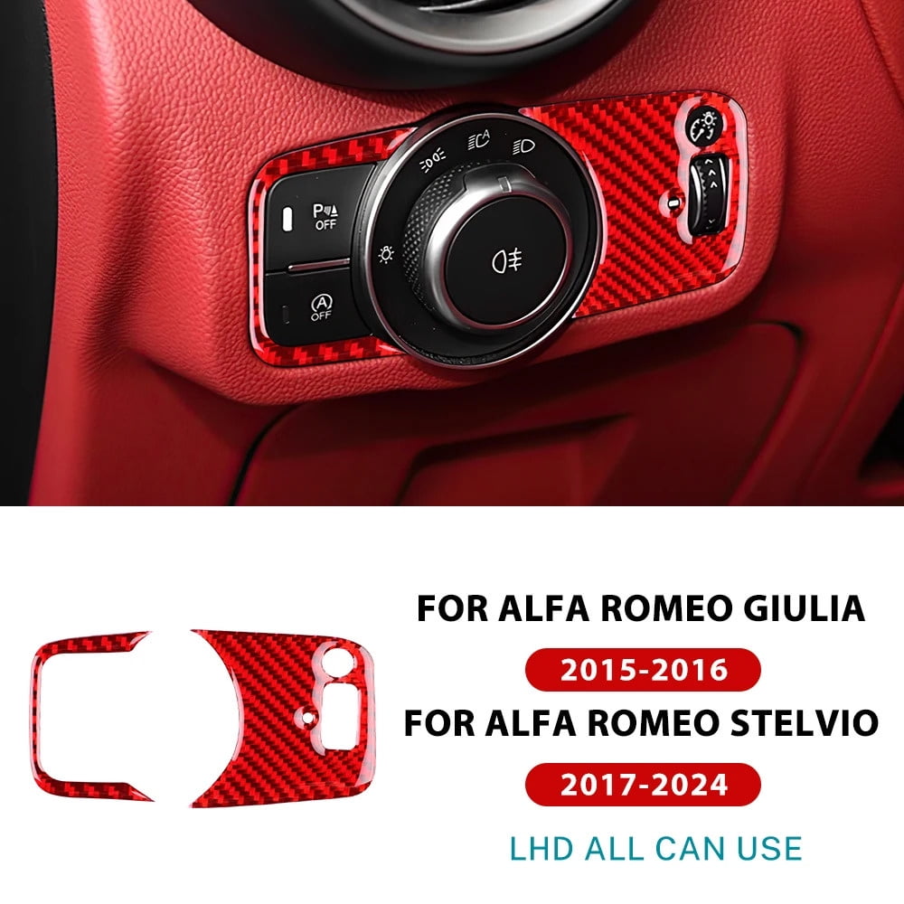 For Alfa Romeo Giulia 2015 2016 For Stelvio 2017-2024 Real Soft Carbon ...