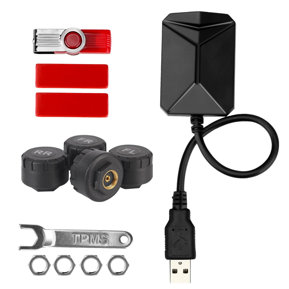 For Android Navigation Car TPMS Tire Pressure Sensors Monitoring System ...