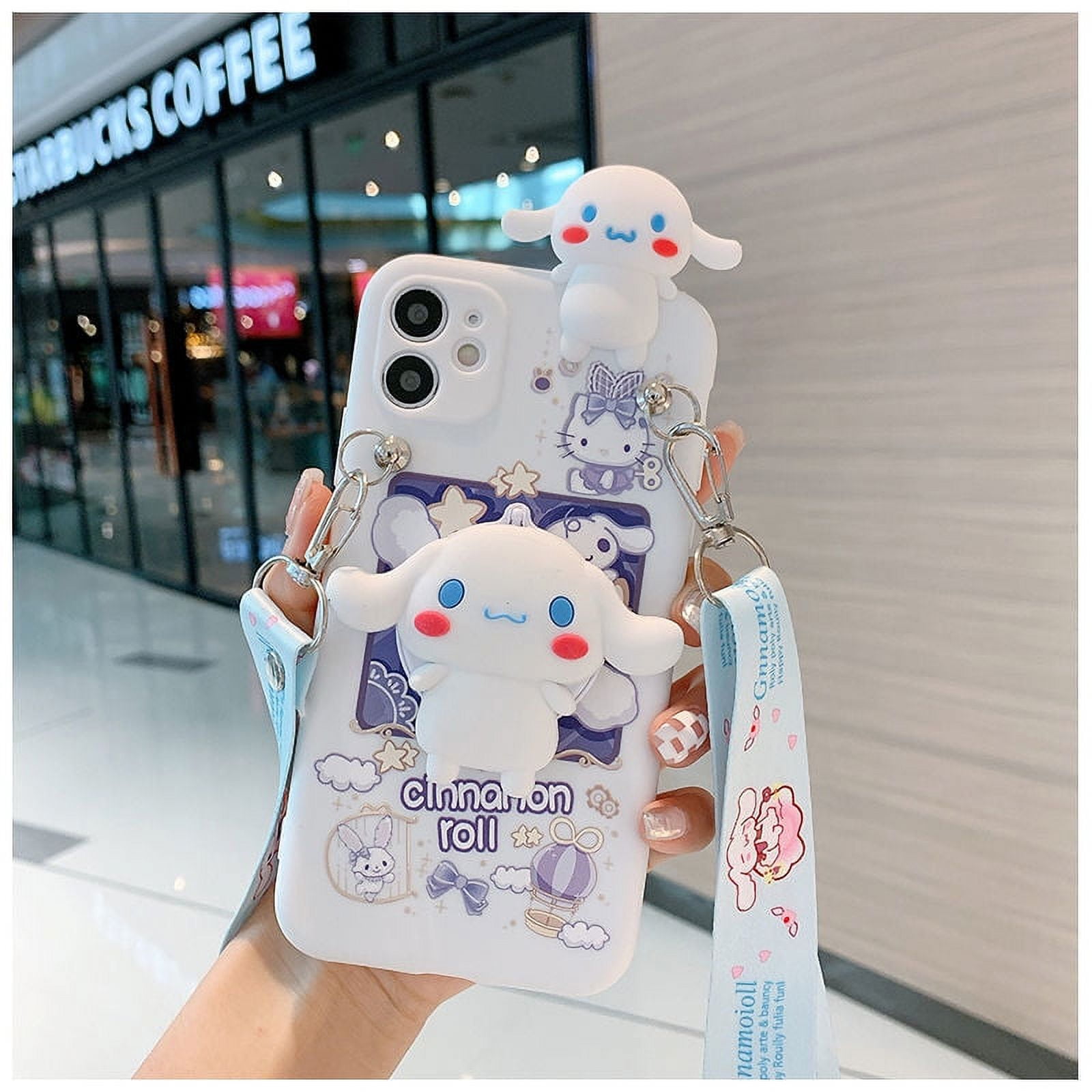 For Apple 16 phone case three-dimensional funny mirror Cinnamoroll ...