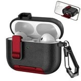 For Apple AirPods Pro 3 Protective Case With Secure Lock Leather ...