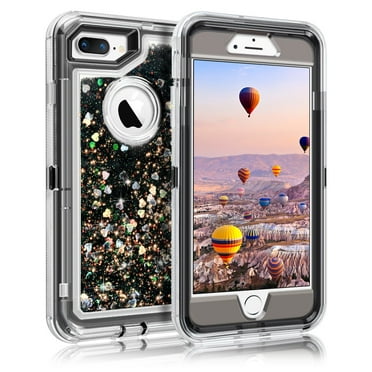 For Apple IPhone 8 / IPhone 7 Tough Defender Sparkling Liquid Glitter ...