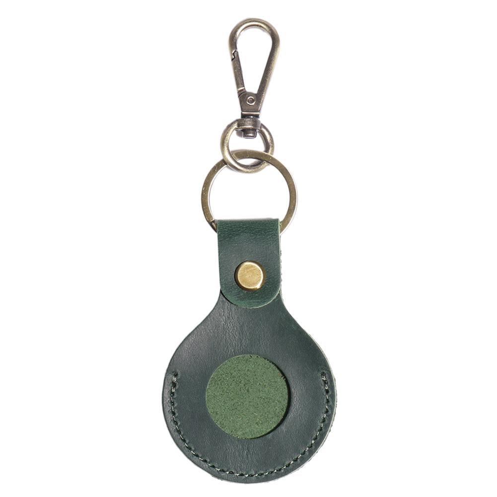 For Apple #airtag# Leather Loop Holder Keyring Carry Case #air# Tag ...