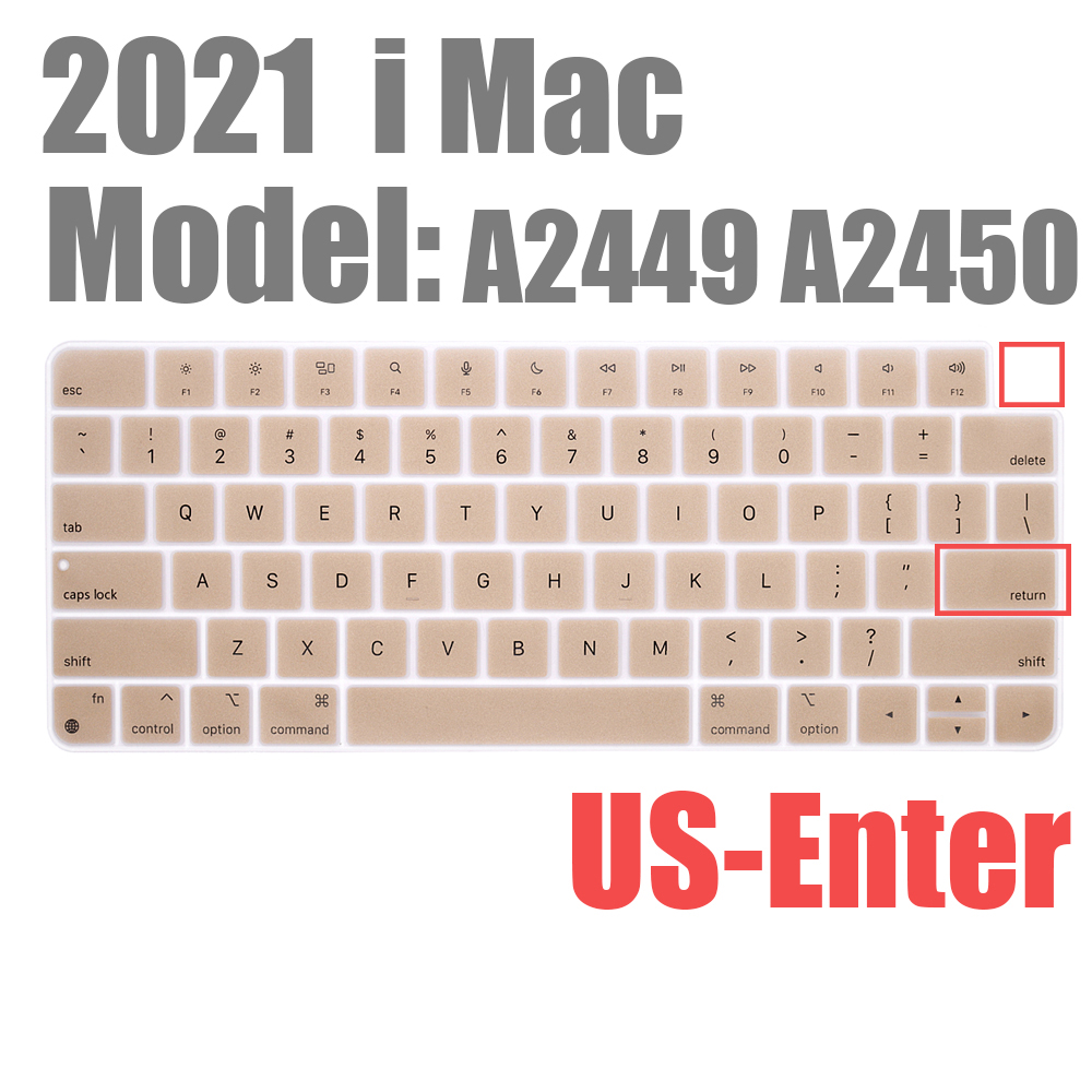 For Apple iMAC Keyboard Cover (2021 release) A2450 A2449 Magic Keyboard ...