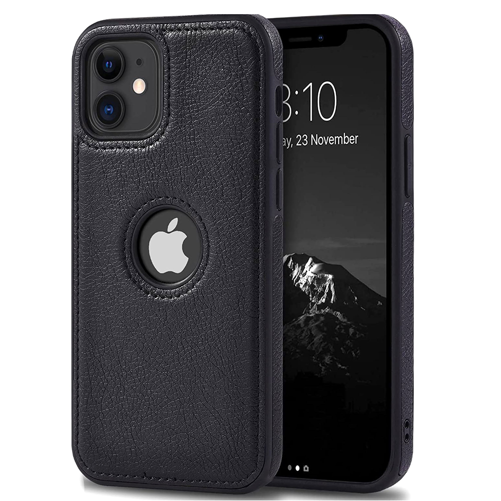 For Apple iPhone 11 (6.1'') Case Luxury Leather Business Vintage ...