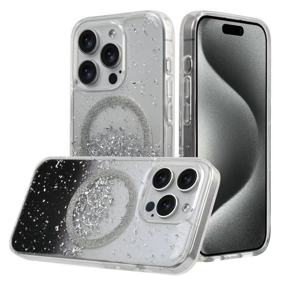 For Apple iPhone 11 (6.1") Transparent Clear Bling Glitter Magnetic ...
