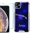 For Apple iPhone 11 Case, Hybrid Bumper Phone Case, with Tempered Glass ...
