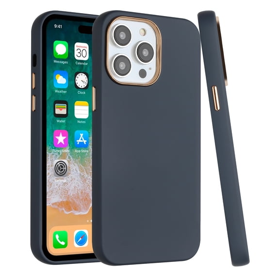 For Apple iPhone 11 Pro MAX (XI6.5) Classy Slick Chromed Around Hybrid ...
