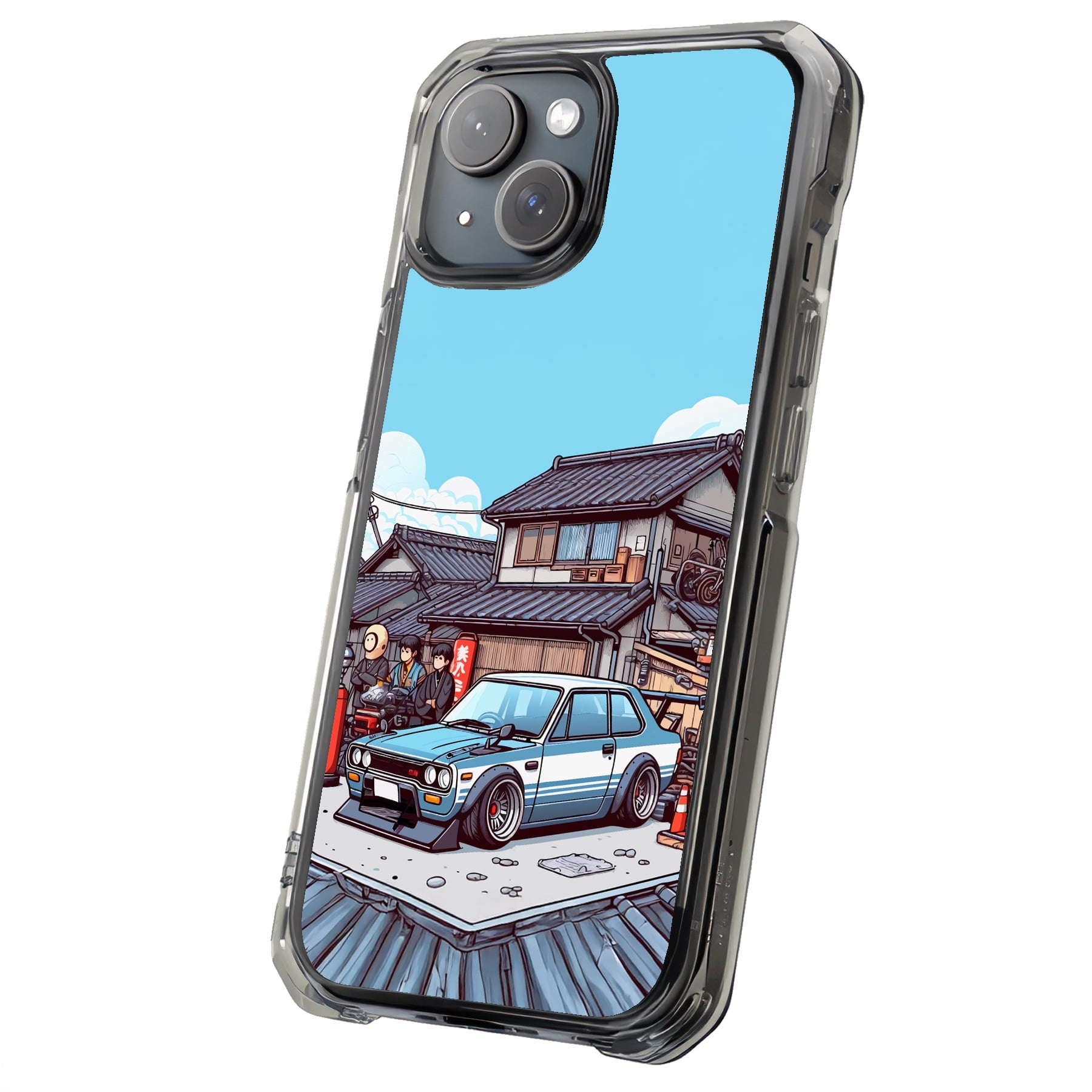 For Apple iPhone 12, MagSafe Rugged Case, Anime JDM Car 1 Print, Styles ...