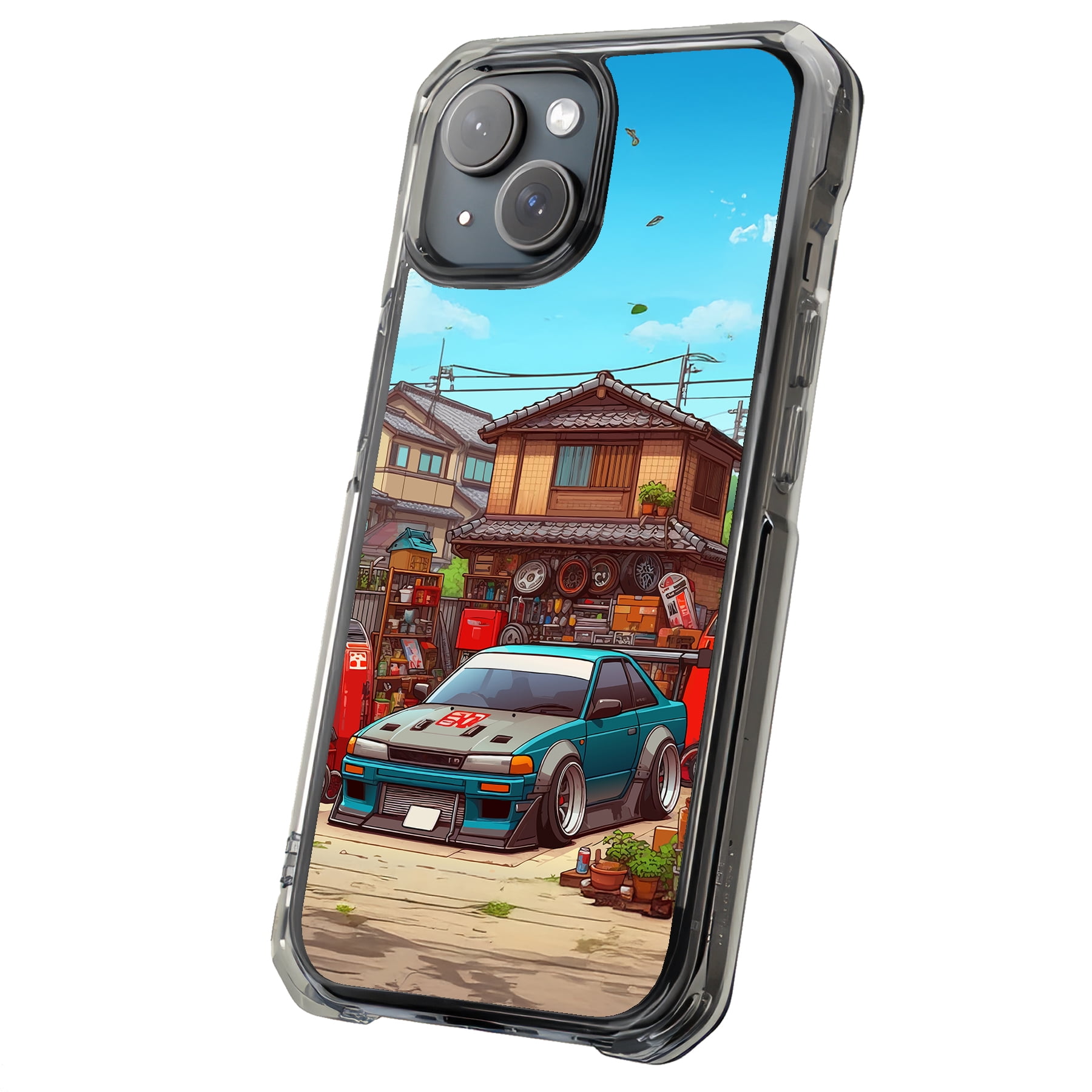 For Apple iPhone 12, MagSafe Rugged Case, Anime JDM Car 2 Print, Styles ...