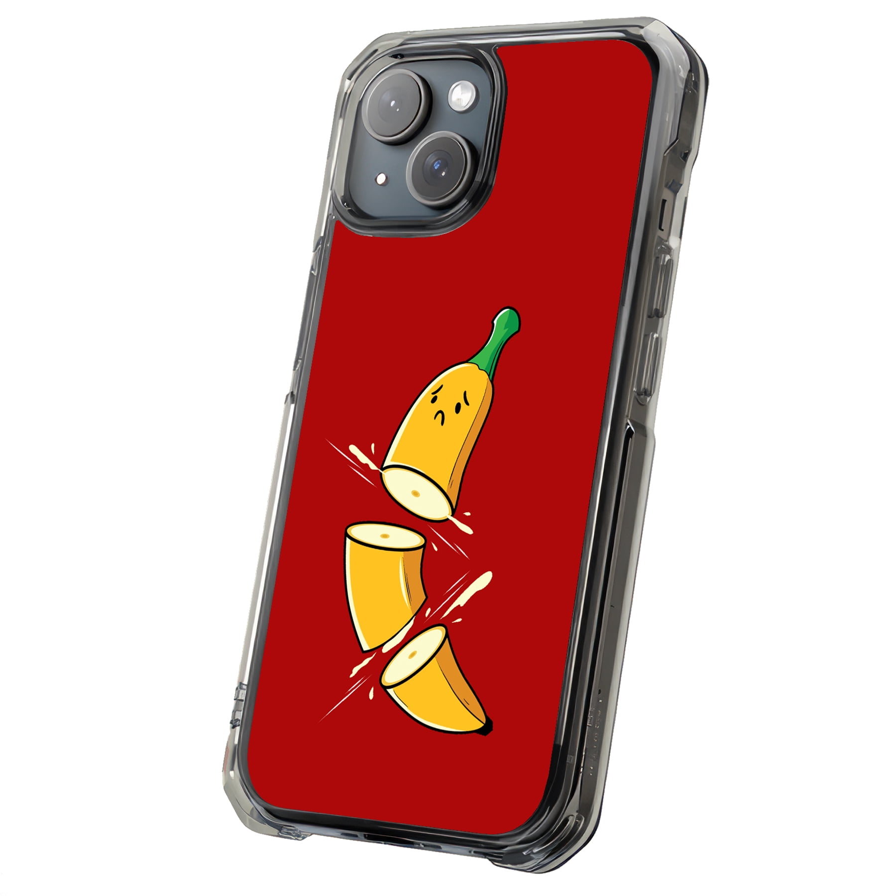 For Apple iPhone 12, MagSafe Rugged Case, Cartoon Banana Print, Styles ...