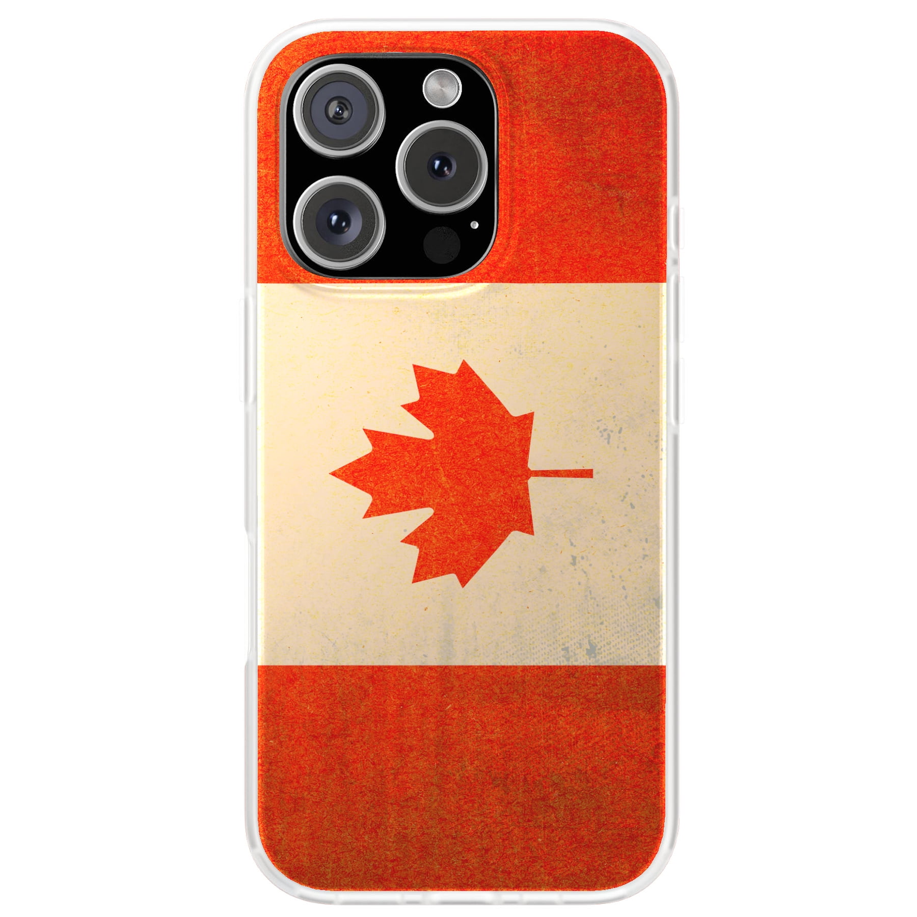 For Apple iPhone 12 Pro Max, Soft Matte Case, Old Flag Canada Print ...