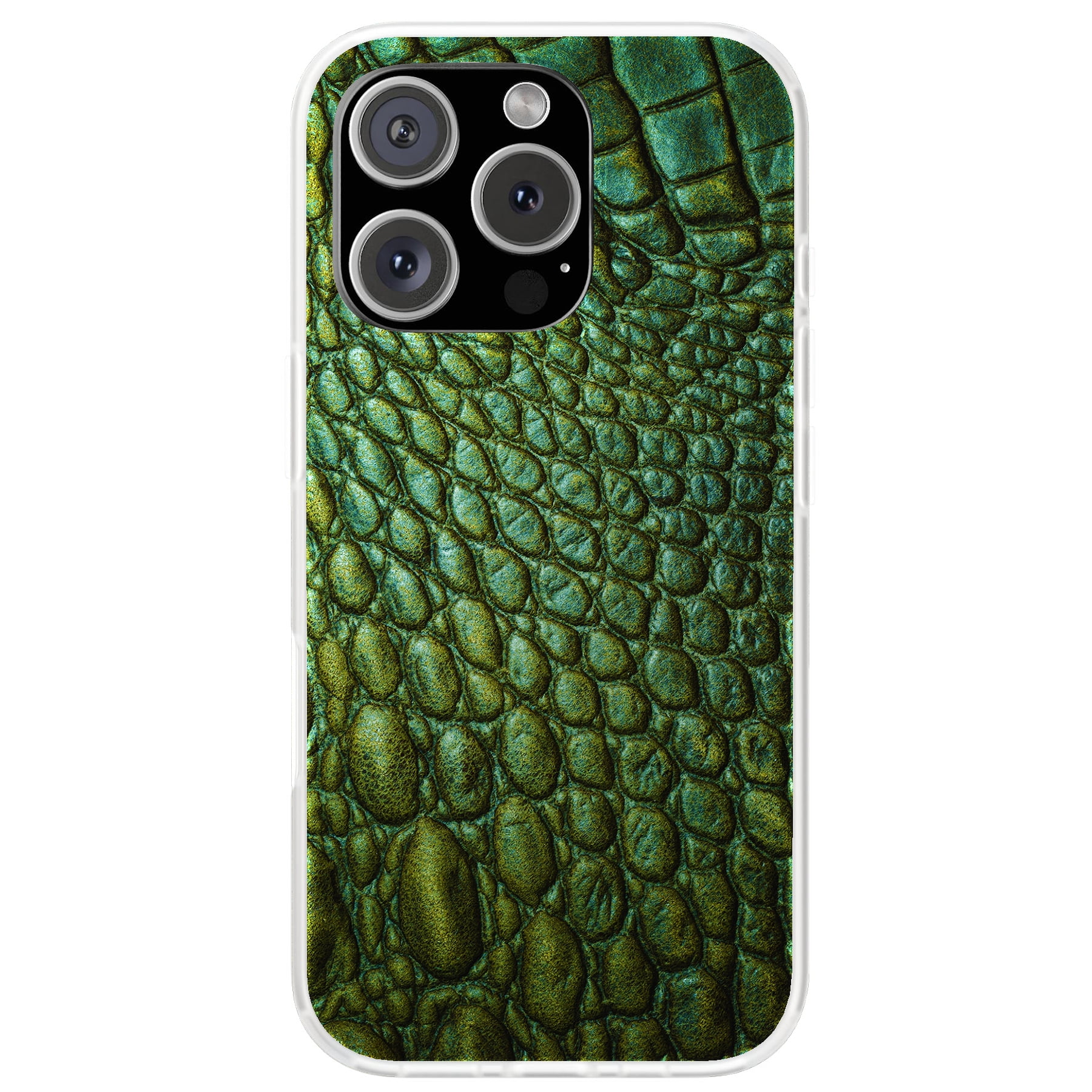 For Apple iPhone 12 Pro Max, Soft Matte Case, Satin Crocodile Print ...