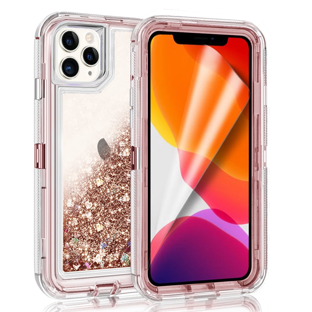 For Apple iPhone 12 Pro / iPhone 12 6.1 inch Tough Defender Sparkling ...