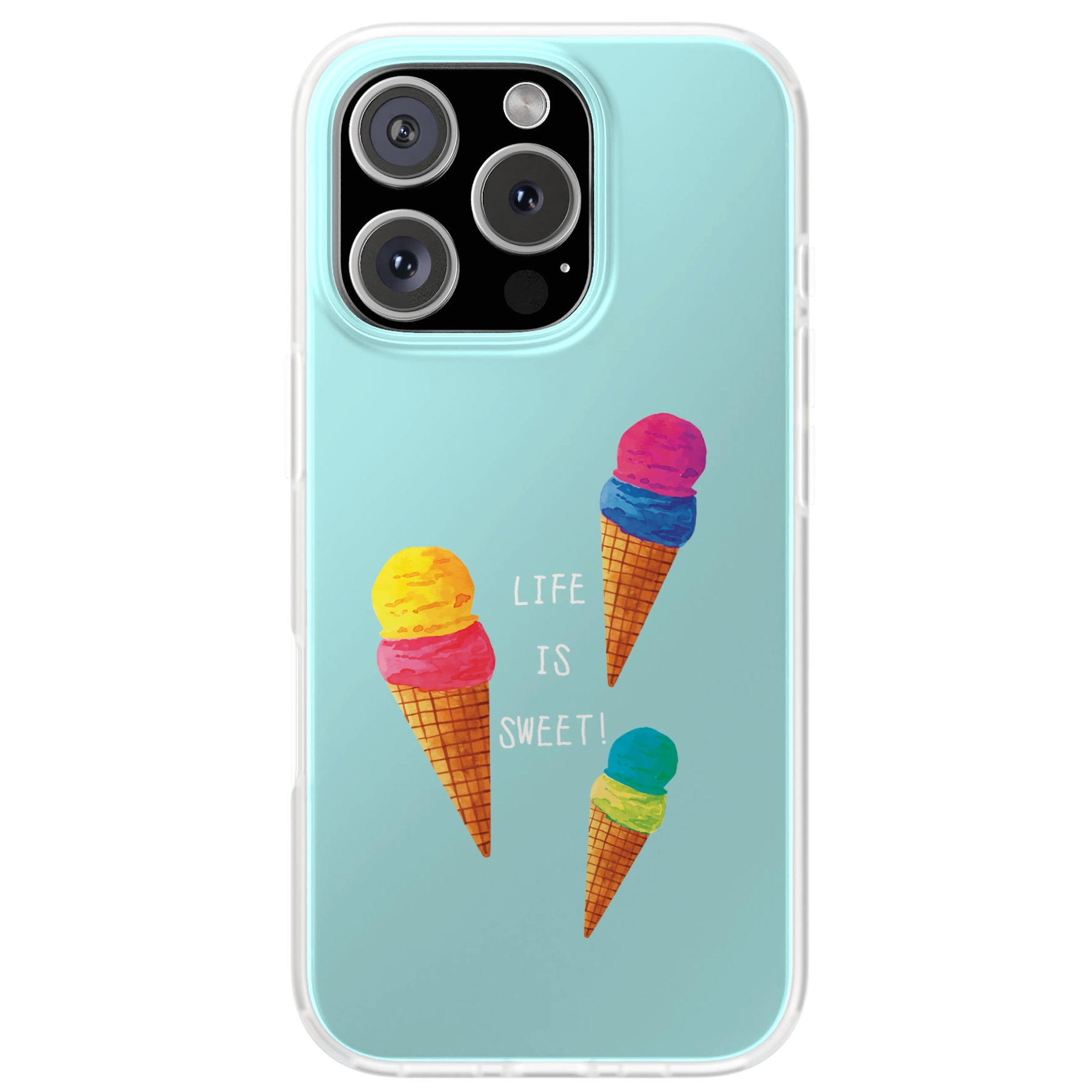 For Apple iPhone 12, Soft Matte Case, Ice Cream 1 Print, Styles to ...