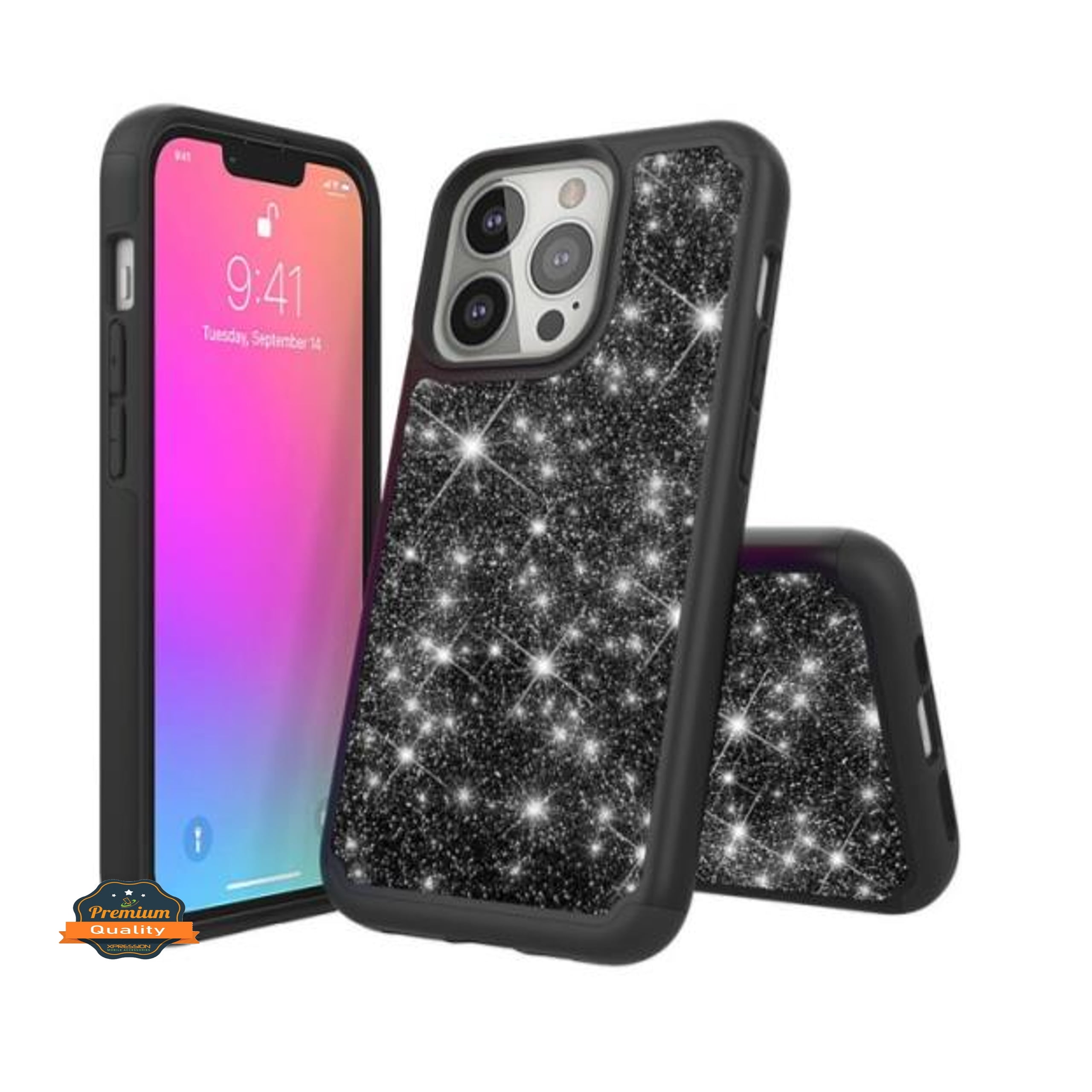 For Apple iPhone 13 (6.1") Glitter Bling Sparkling Shiny Shockproof ...