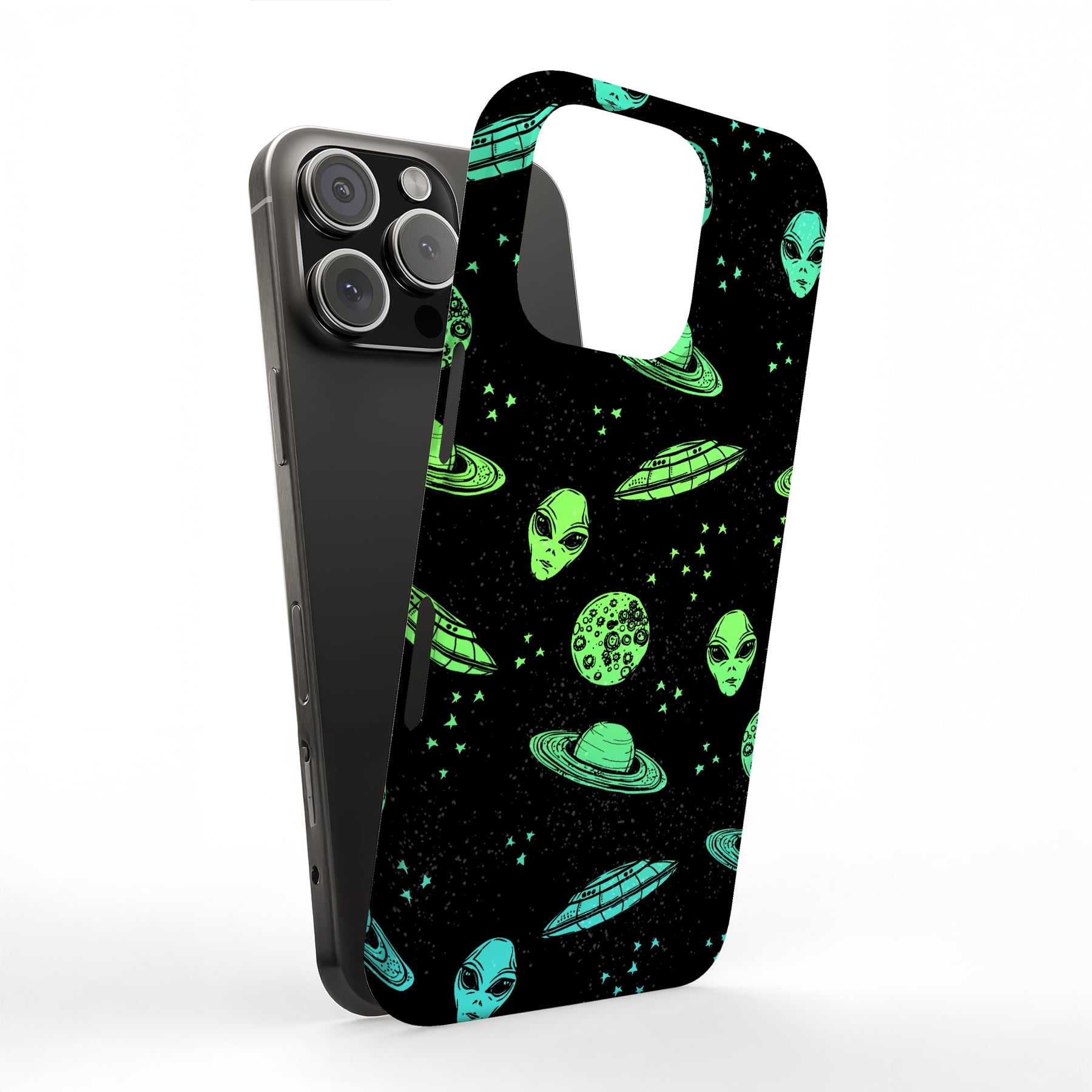 For Apple iPhone 13, Hard Shell Case, Space Alien Print, USA - Walmart.com