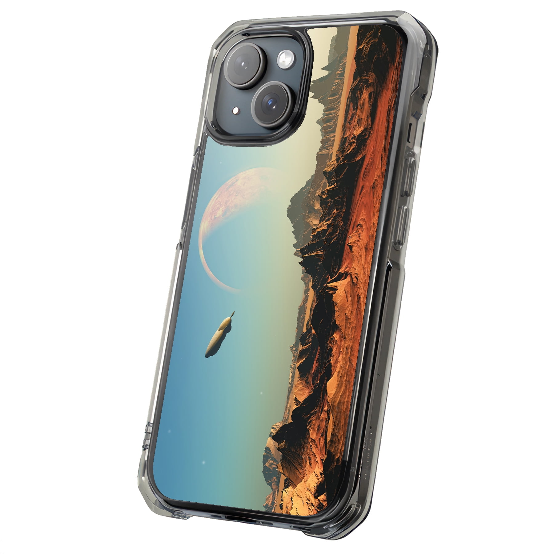 For Apple iPhone 13, MagSafe Rugged Case, Alien Planet 14 Print, Styles ...