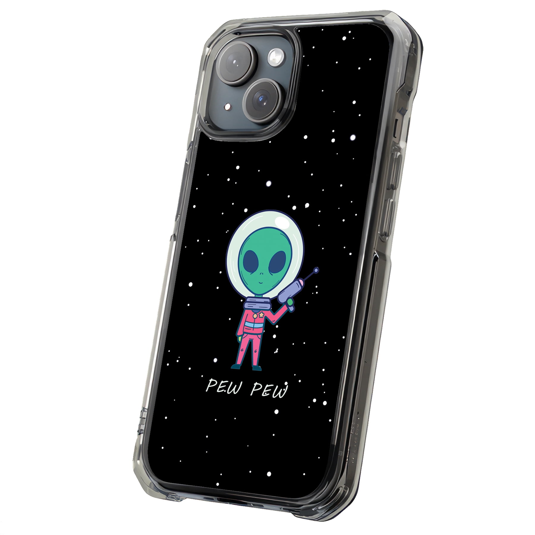 For Apple iPhone 13, MagSafe Rugged Case, Pew Pew Alien Print, USA ...