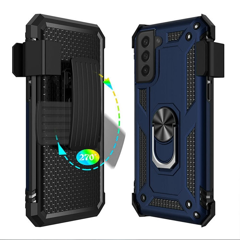 For Apple iPhone 13 Pro (6.1") Hybrid Rugged with Belt Clip Holster ...