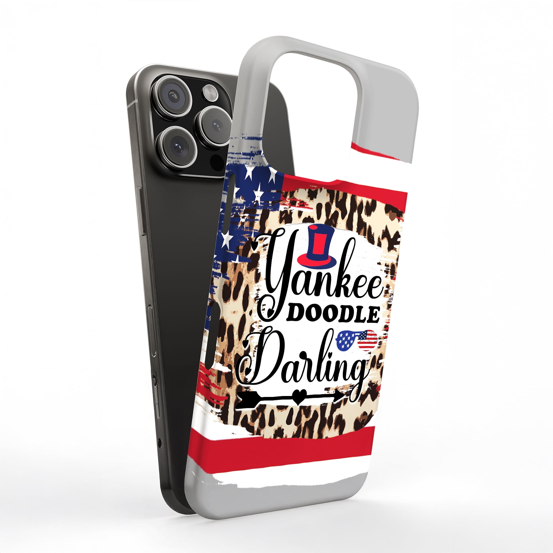 For Apple iPhone 13 Pro, Hard Shell Case, Yankee Doodle 3 Print, Styles ...