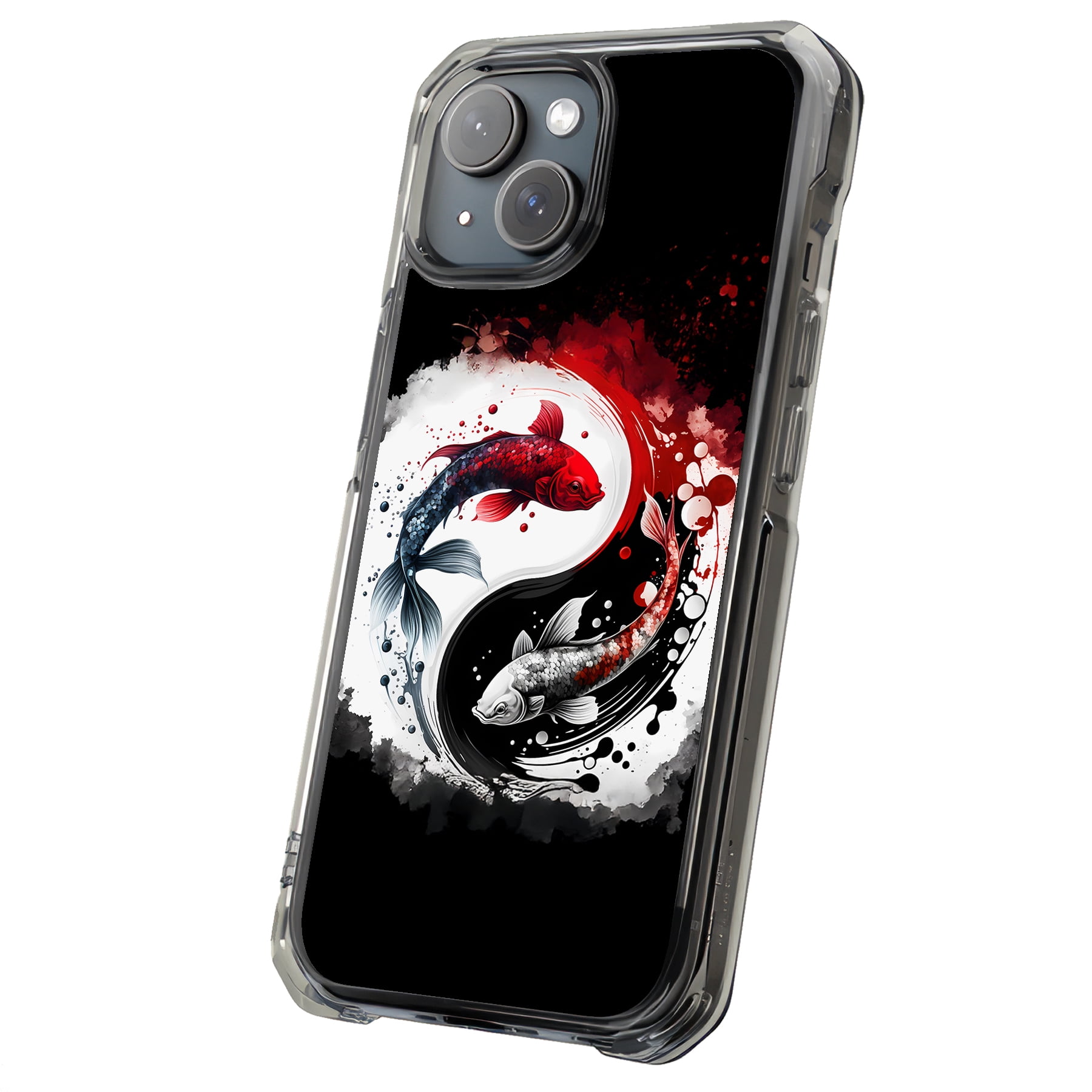 For Apple iPhone 13 Pro, MagSafe Rugged Case, Koi Fish 2 Print, Styles ...
