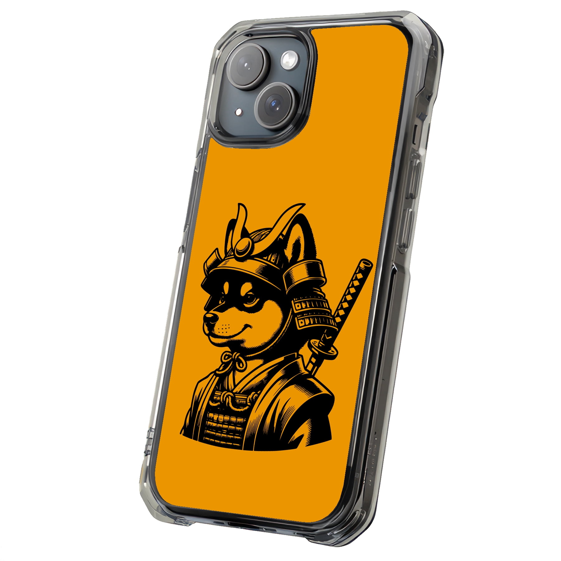 For Apple iPhone 13 Pro Max, MagSafe Rugged Case, Akita Samurai Print ...