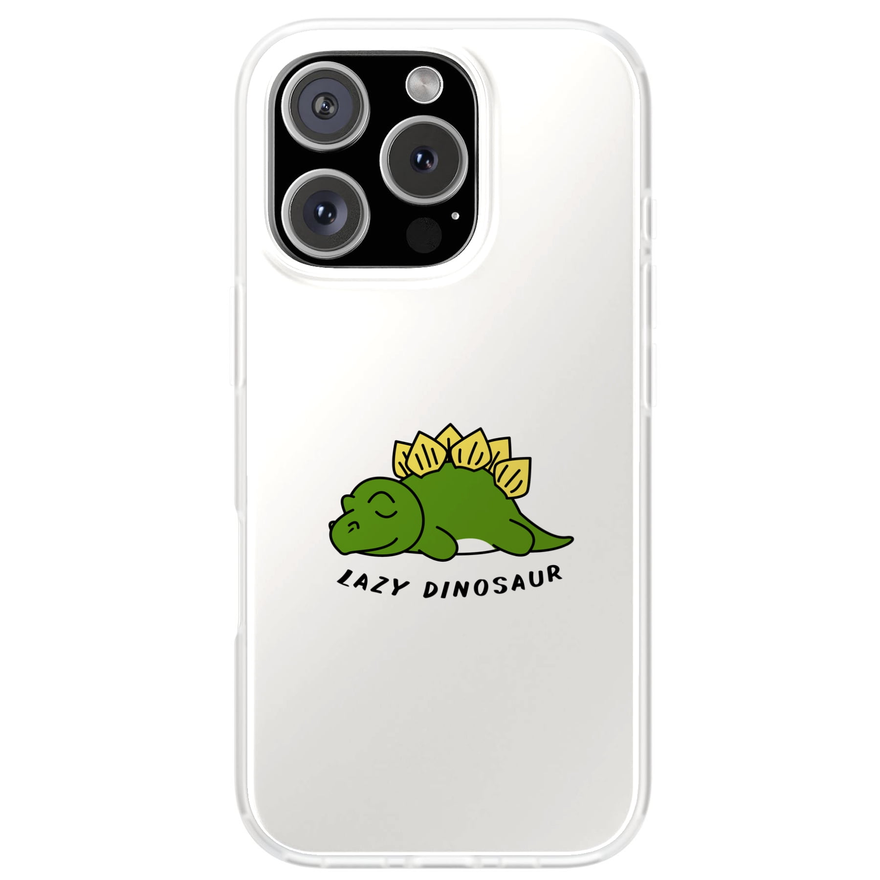 For Apple iPhone 13 Pro Max, Soft Matte Case, Lazy Dinosaur Print, USA ...